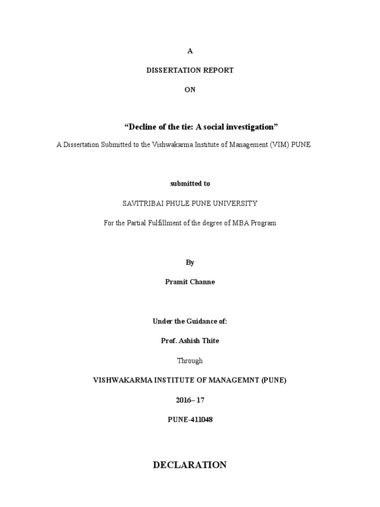 Decline of The Tie - A Social Investigation | PDF | Necktie | Clothing