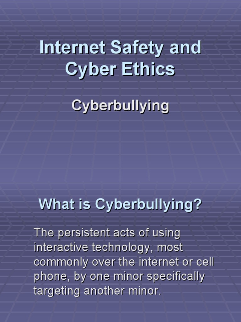 Internet Safety Cyber Bullying | PDF | Bullying | Psychological Abuse