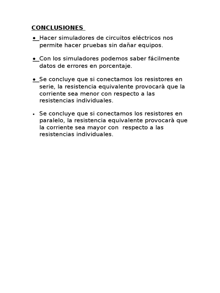 Conclusiones Simulador | PDF | Informática | Tecnología