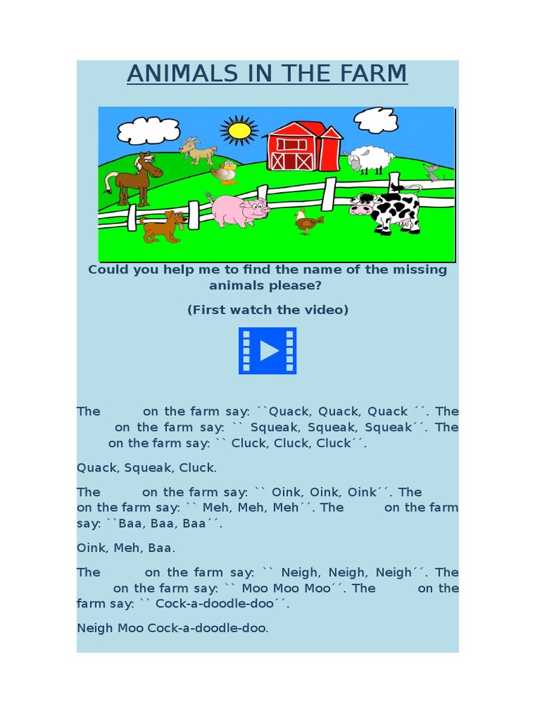 Animals of The Farm | PDF