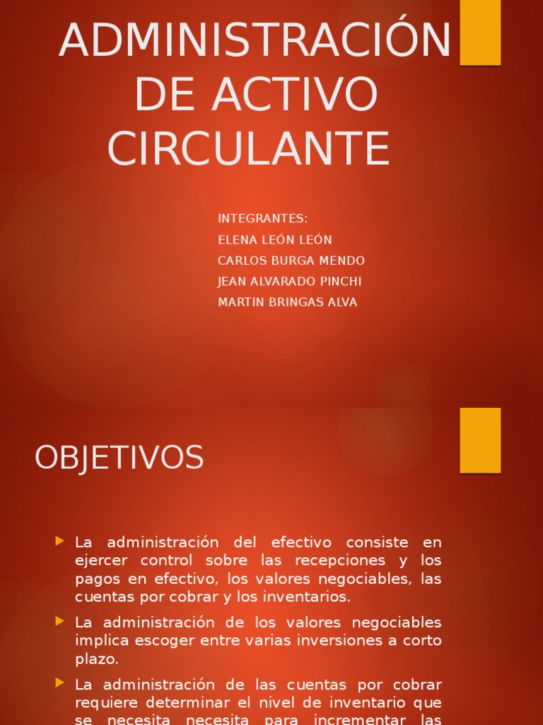 Administración Activo Circulante-1 | PDF | Bancos | Cheque