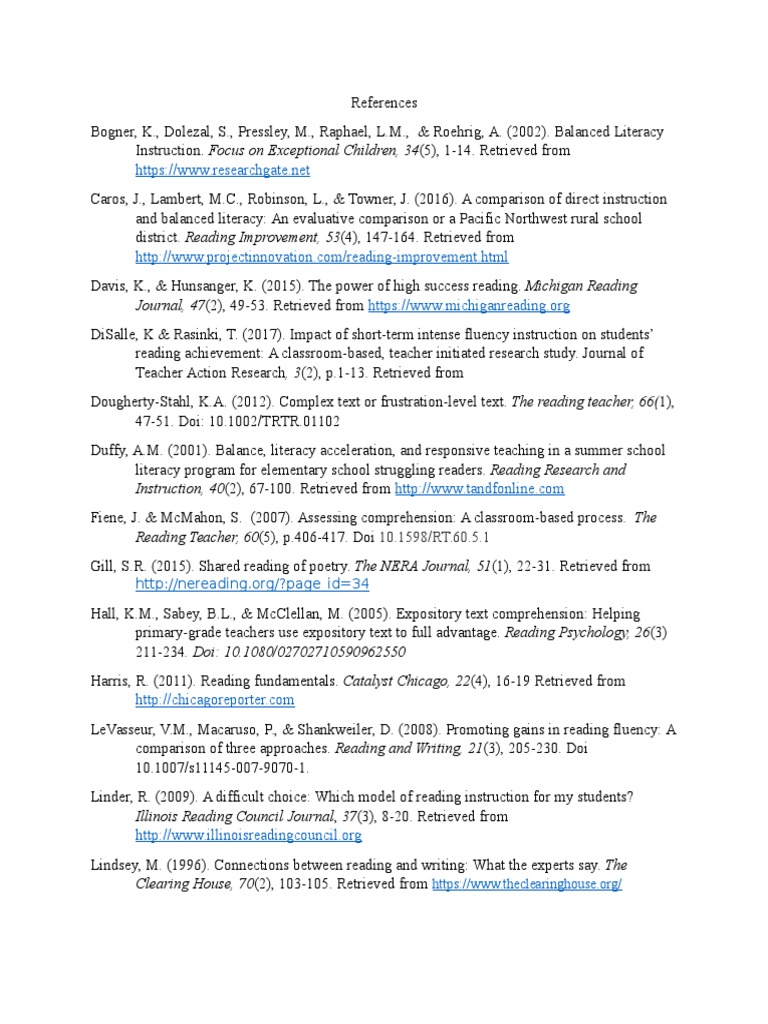 references | Reading Comprehension | Reading (Process)