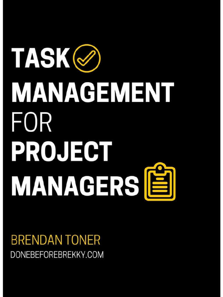 Task Management For Project Managers | PDF | Scrum (Software ...