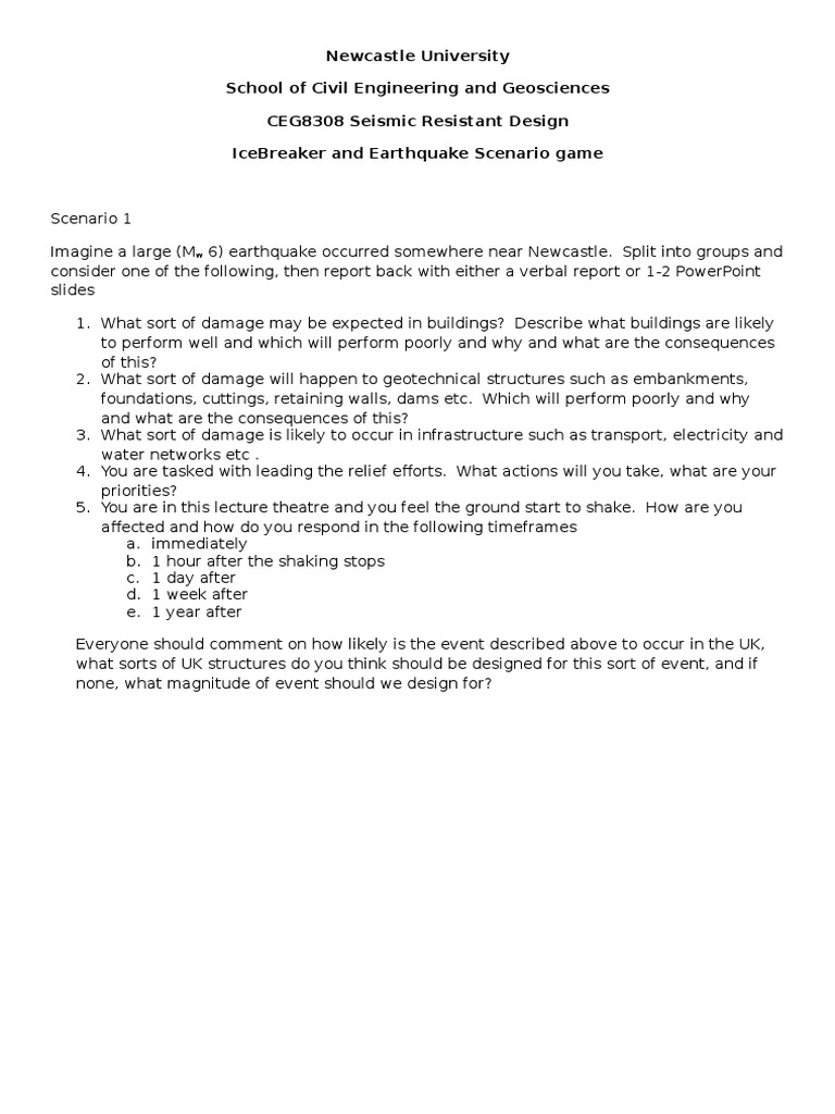 Ice Breaker and Acceleration Record Selection | PDF | Earthquakes ...