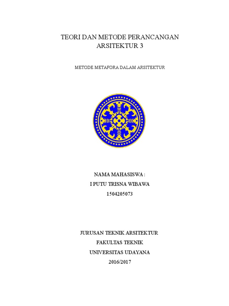 Metode Metafora dalam Arsitektur | PDF | Filsafat | Seni
