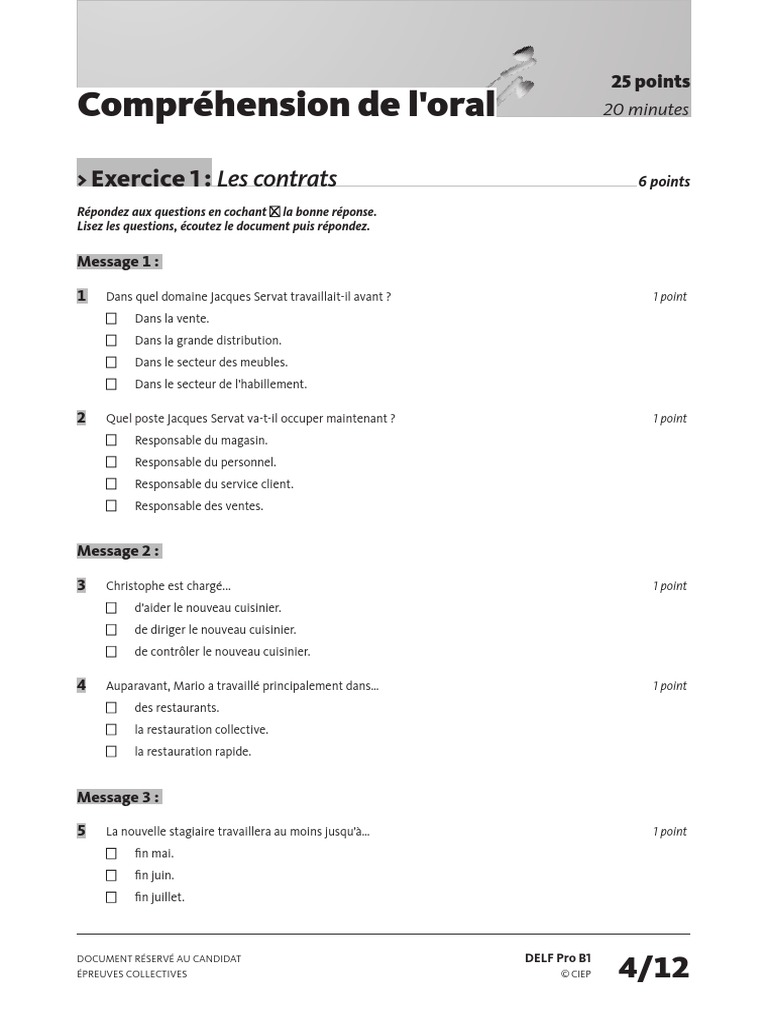 Delf-B1-comprehension-de L'oral PDF | PDF | Science | Science et technologie