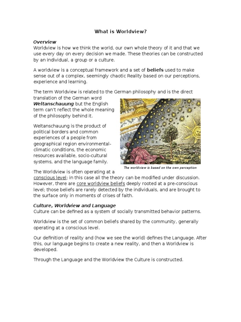 01 What Is Worldview | PDF | World View | Epistemology