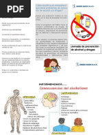 Folleto Prevenvion de Consumo de Sustancias Psicoactivas | PDF | Drogas | La dependencia de ...