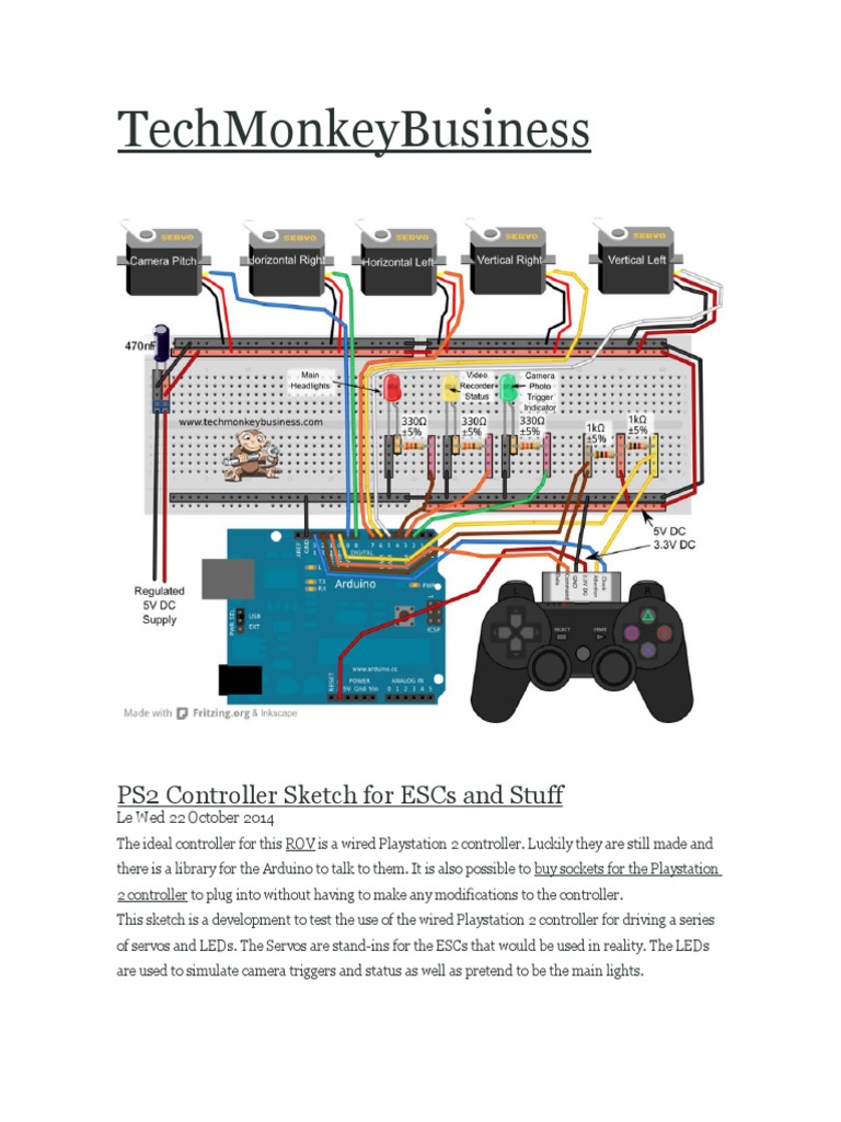 Tech Monkey Business Jostick Arduino | Arduino | Play Station