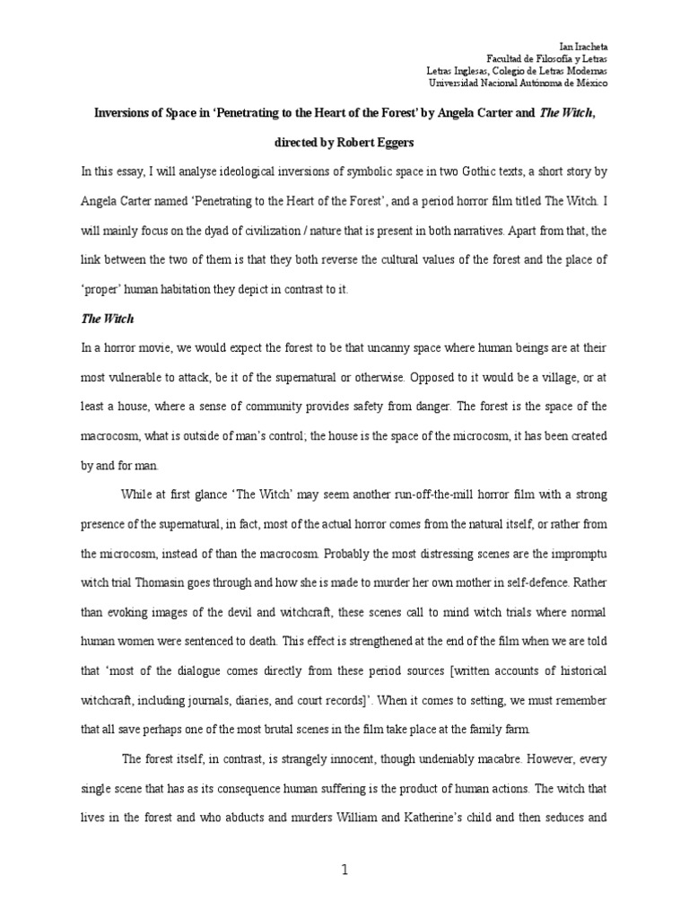 Gothic Space Inversion Analysis | PDF | Witchcraft | Epistemology