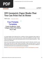 Goat Skull Headdress 3D Papercraft Mask Template - Wintercroft - Anna's ...