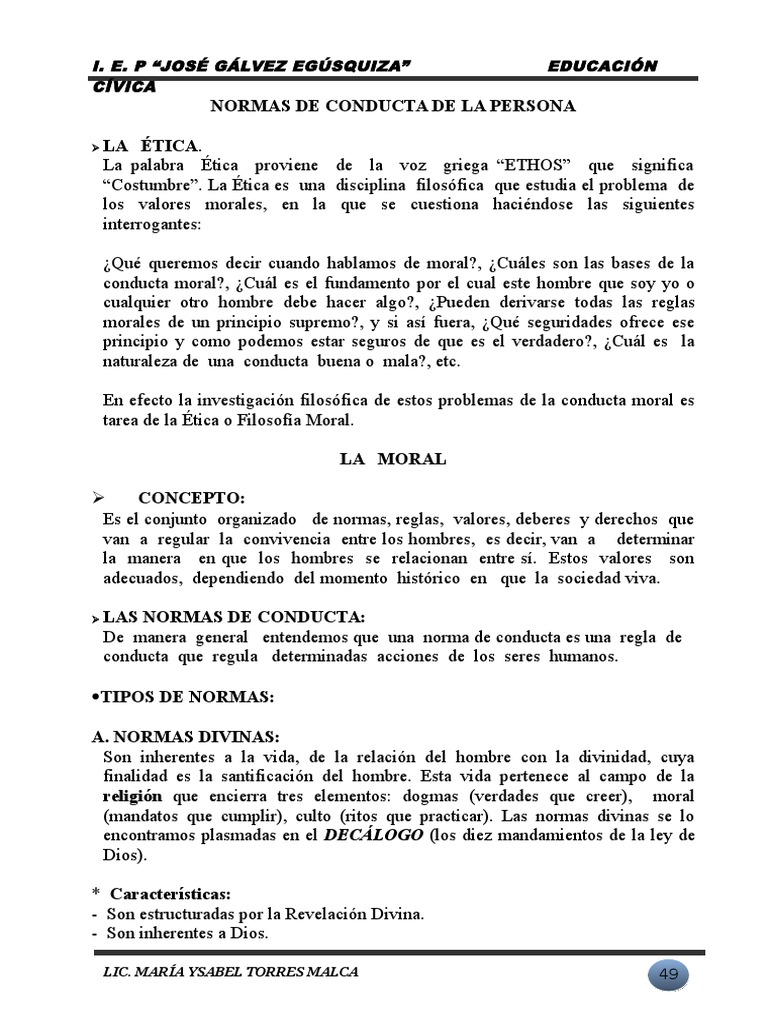 Libro De Educaciòn Civica 1º Pdf Moralidad Derechos Humanos