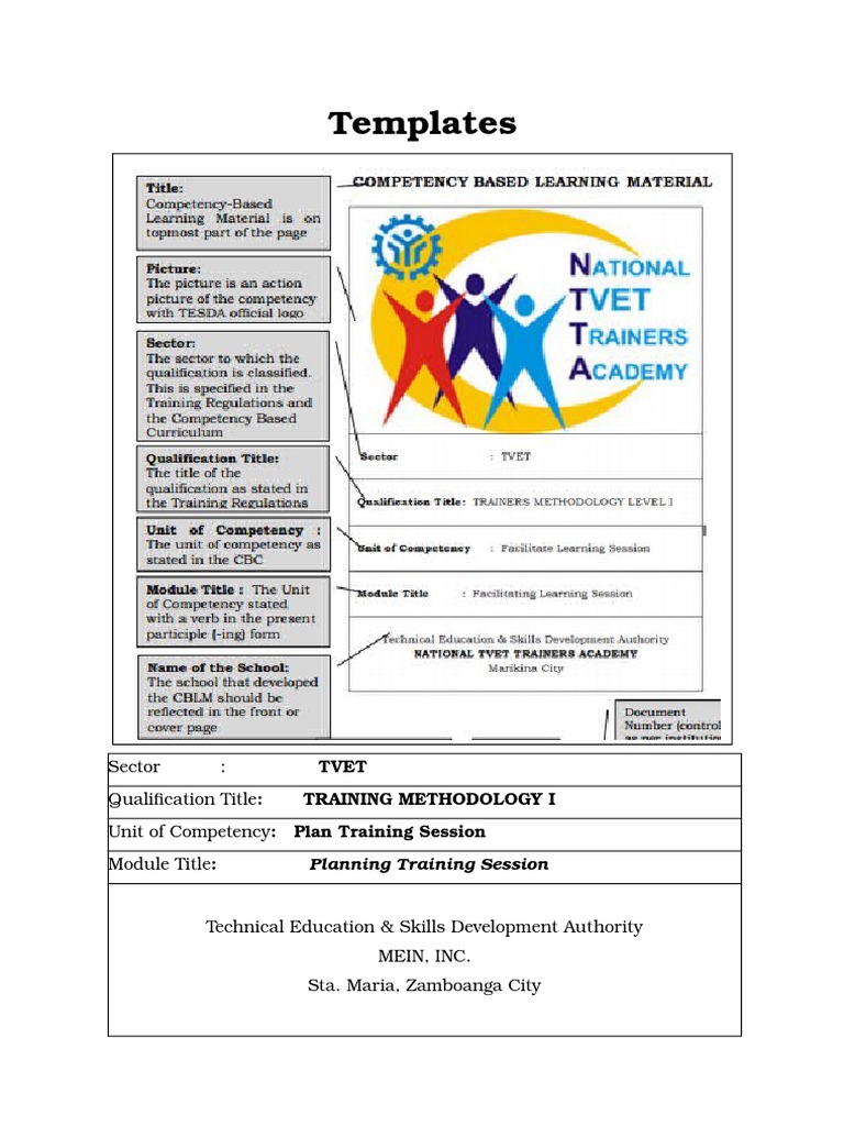 TM1 Template Samples.doc | Competence (Human Resources) | Educational ...