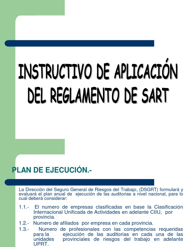 Presentación Instructivo Del Sart | PDF | Contralor | Derecho laboral