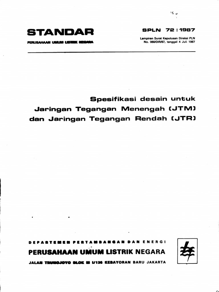 SPLN 72 1987 PDF | PDF