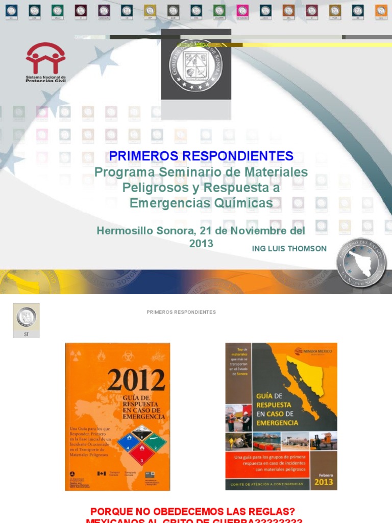 Primeros Respondientes | PDF | Mercancías peligrosas | Material explosivo