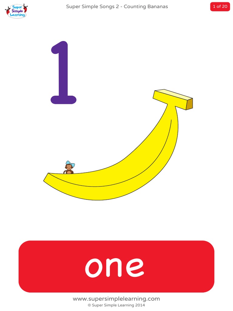 Counting Bananas Flashcards PDF | PDF | Cooking, Food & Wine