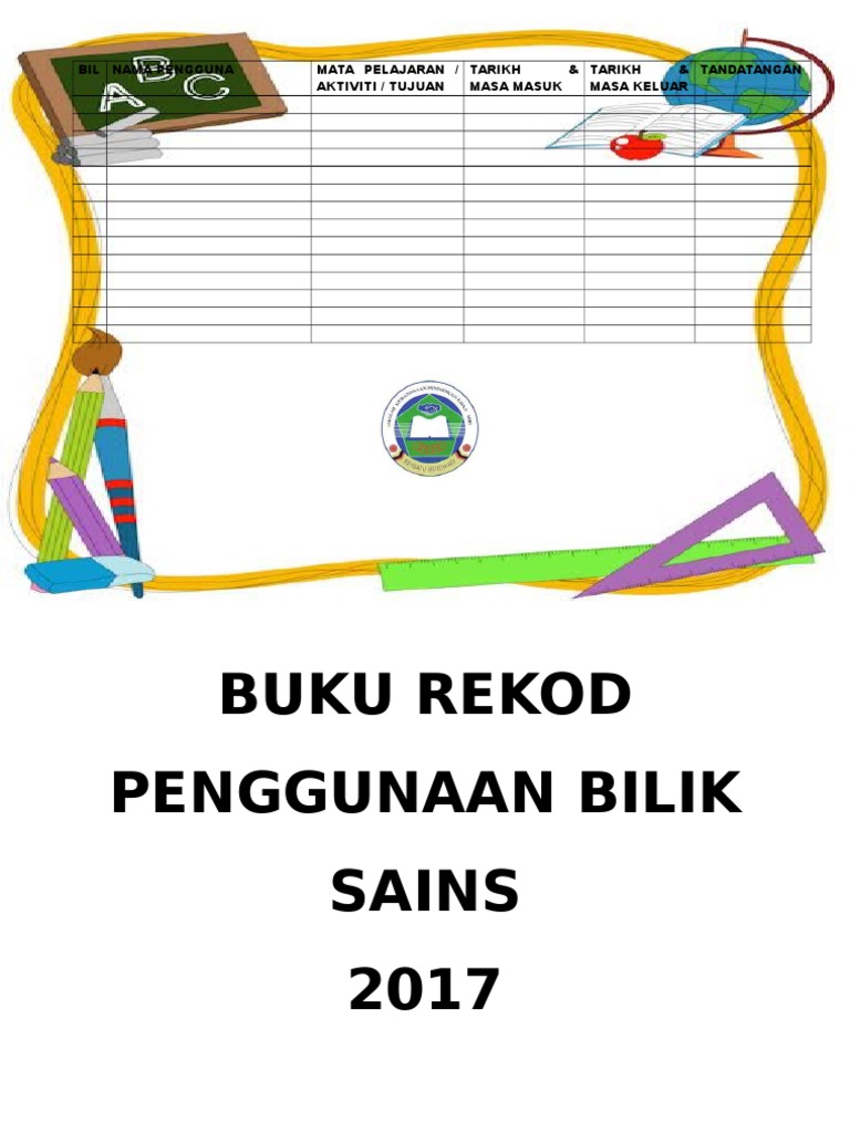 Buku Rekod Penggunaan Bilik Sains | PDF