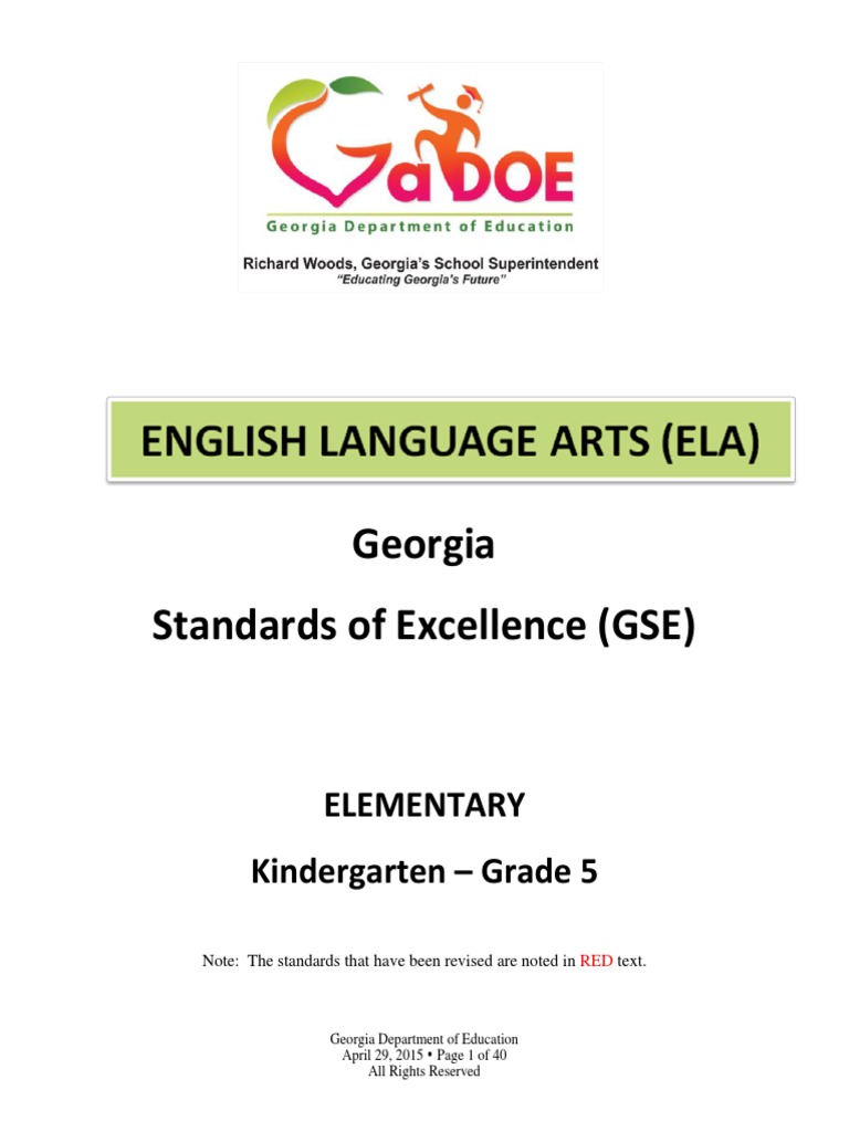Ela Standards Grades K 5 | PDF | Syllable | Phonics