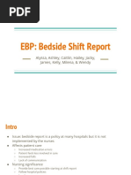 Bedside Shift Report Guidelines | PDF