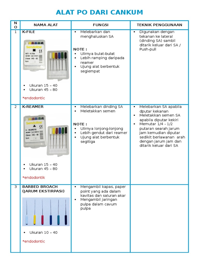 Tahapan Perawatan Saluran Akar - Perumperindo.co.id