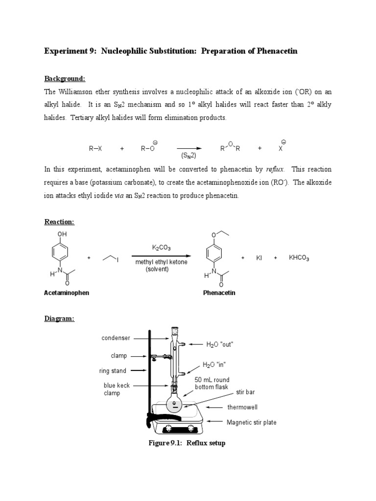 Experiment 9 Phenacetin | Chemical Process Engineering | Chemical Compounds