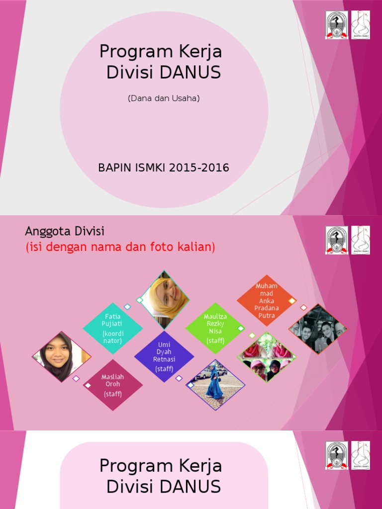 Template Presentasi Proker BAPIN ISMKI DANUS | PDF