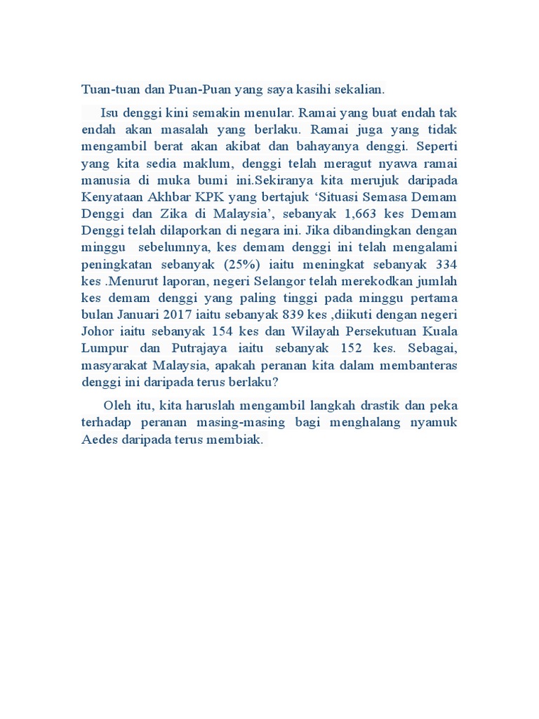 Teks Pengucapan Awam | PDF