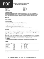 Functional Communication Checklist | PDF | Communication | Speech