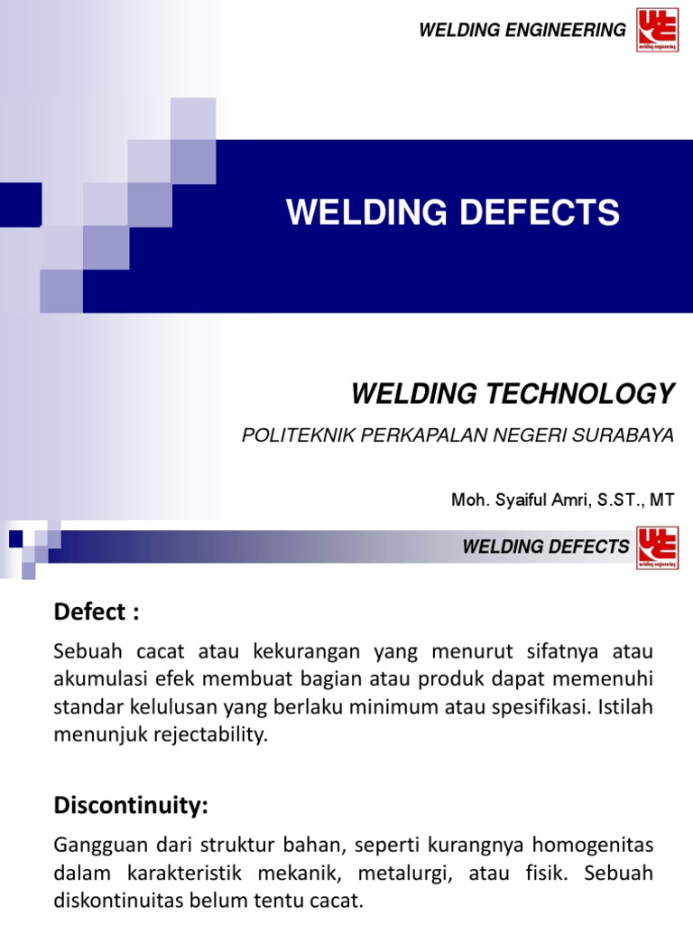 Welding Defects | PDF