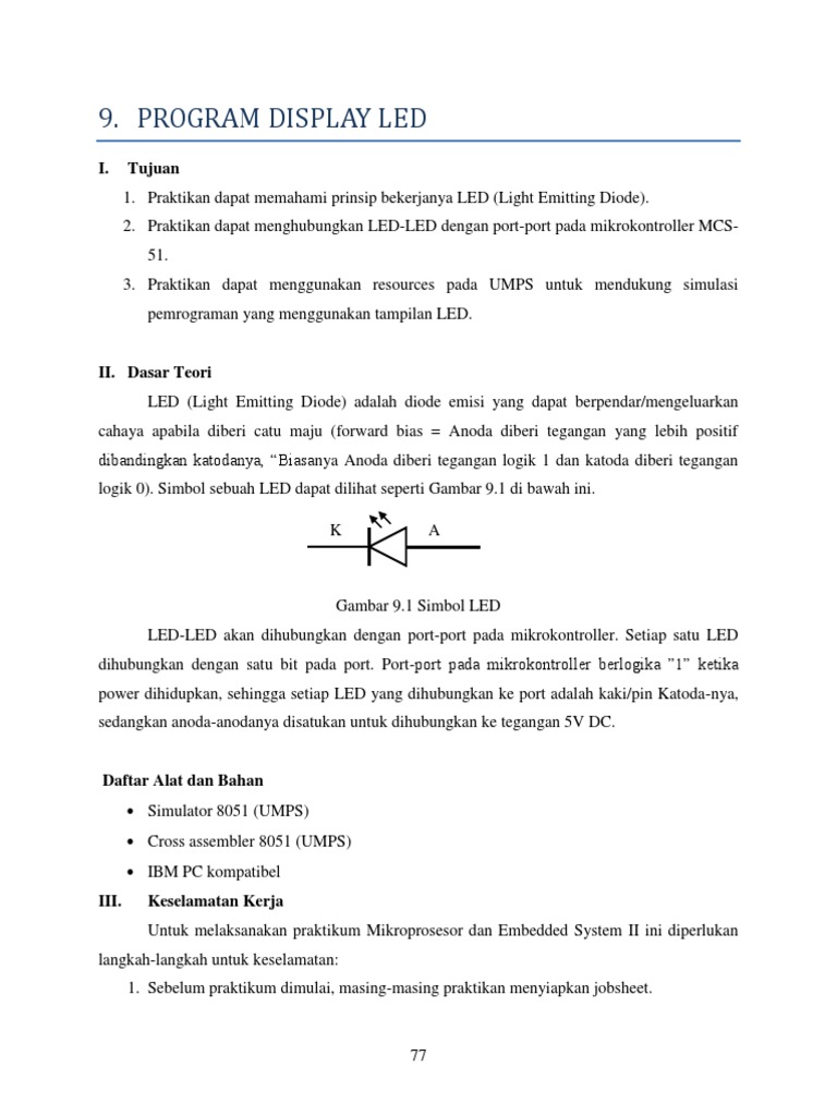 9 Animasi LED | PDF | Metode & Bahan Ajar