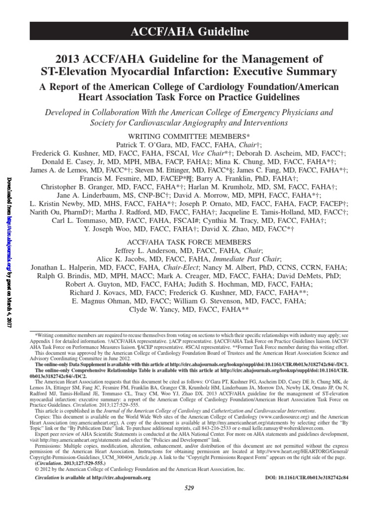 Manejo Da SCA | PDF | Myocardial Infarction | Percutaneous Coronary ...