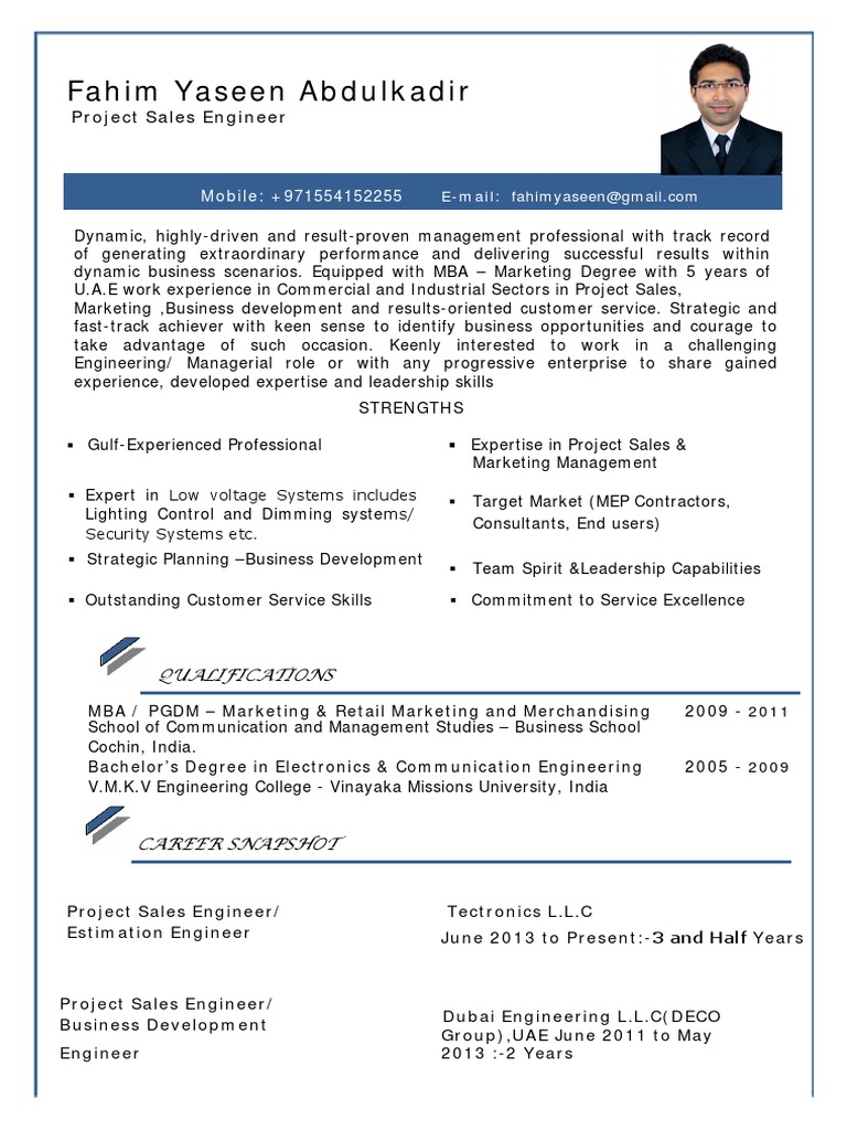 Fahim CV | PDF | Business Development | Marketing
