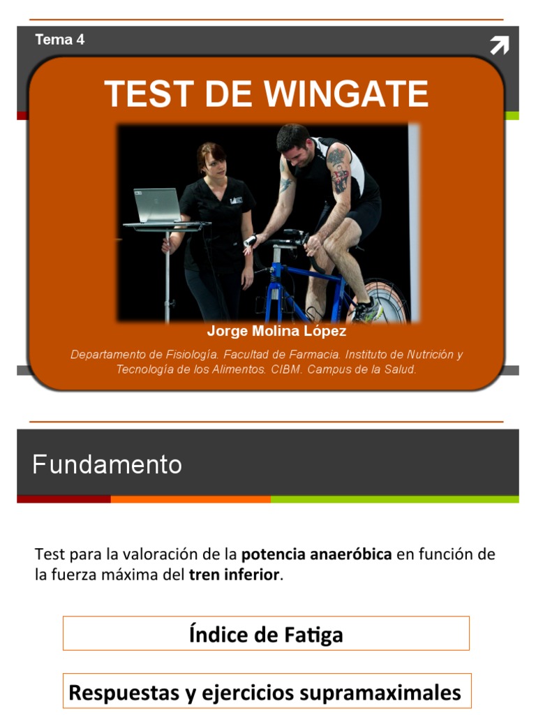 Test de Wingate | PDF | Músculo | Biología