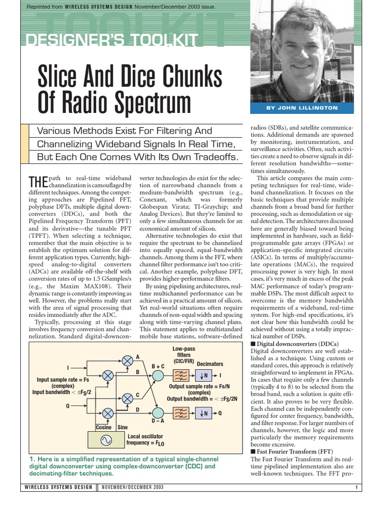 Slice and Dice Chunks of Radio Spectrum | PDF | Digital Signal ...