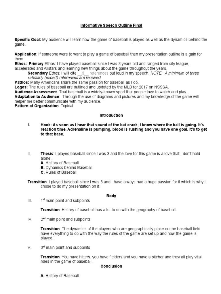 full-sentence speech outline | Cognitive Science | Psychology ...
