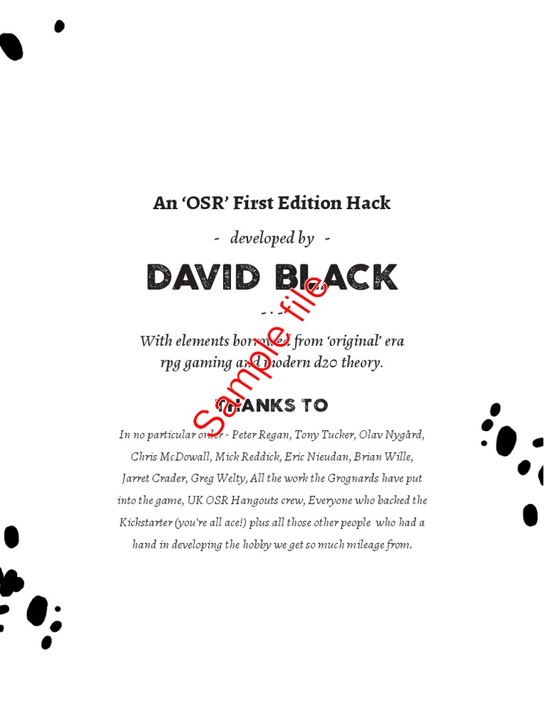 Black Hack | Download Free PDF | Role Playing Games | Gaming