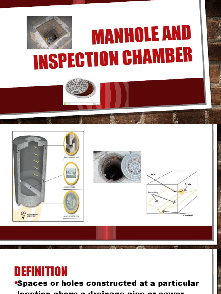 Manhole and Inspection Chamber Overview | PDF | Home & Garden