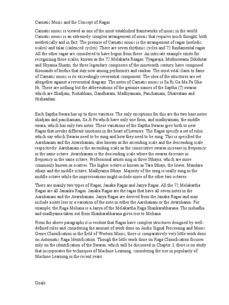 Introduction To Ragas | PDF | Classical And Art Music Traditions ...