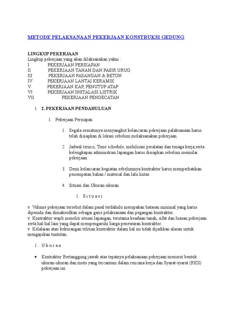 Dokumen - Tips Contoh Standar Metode Pelaksanaan Pekerjaan Konstruksi ...