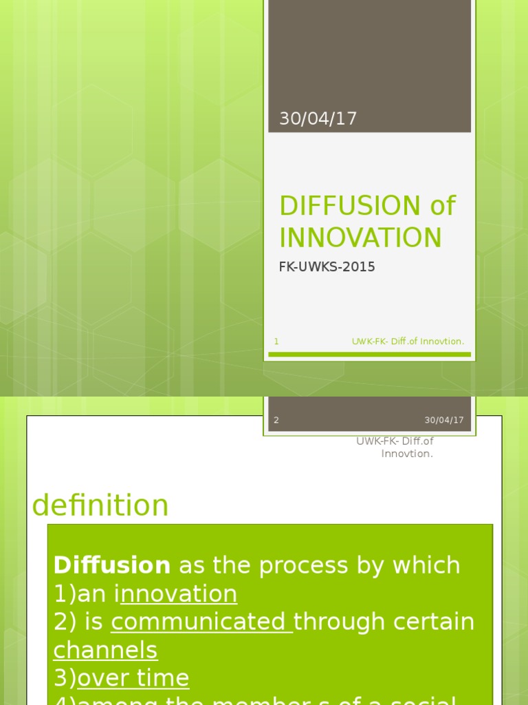 Diffusion of Innovation 1 | PDF | Innovation | Sociological Theories