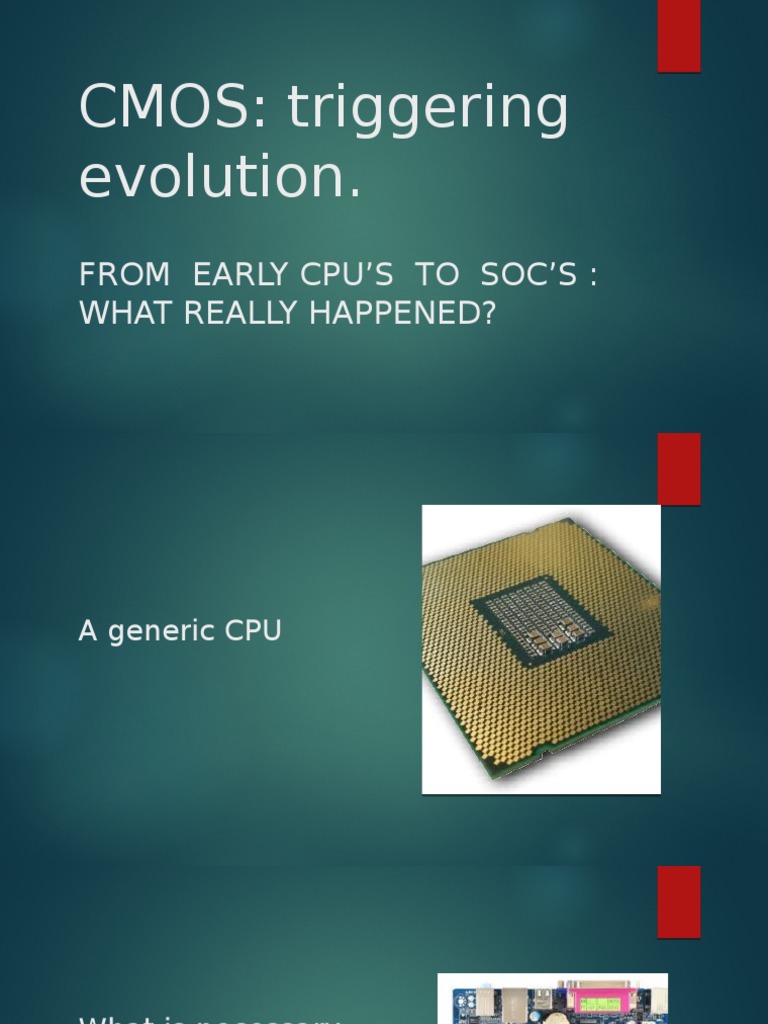 Evolution of CMOS: From CPUs to SoCs | PDF