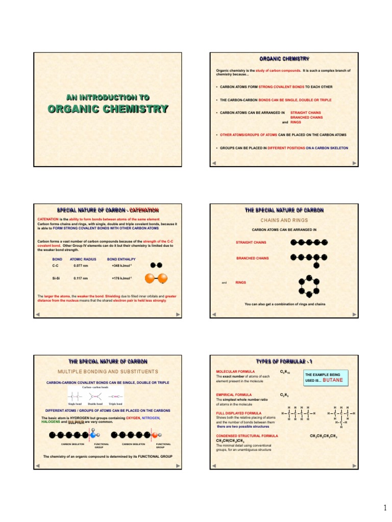 Lesson 1 Introduction To Organic Chemistry PDF | Download Free PDF ...