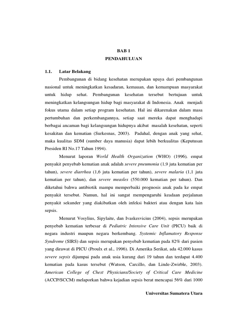 Sepsis Acinetobacter pada Anak di PICU | PDF