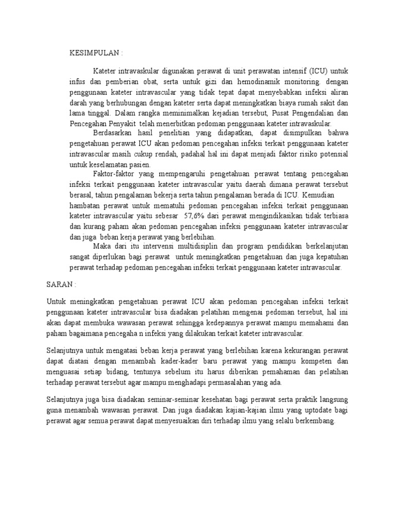 Kesimpulan Saran Jurnal | PDF