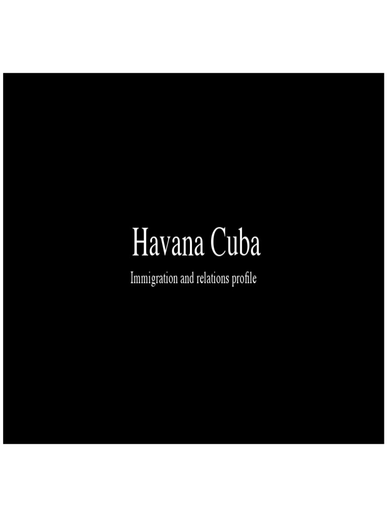 U.S.-Cuba Immigration Relations Overview | PDF | Travel