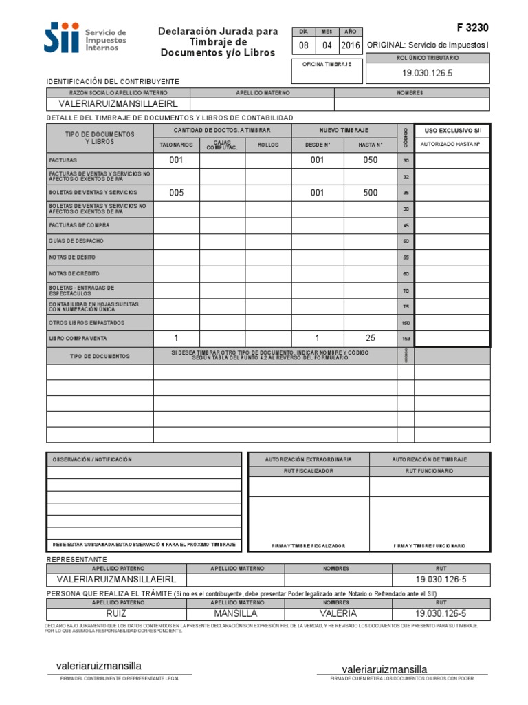 Formulario 3230 | Descargar gratis PDF | Contabilidad | Finanzas (general)
