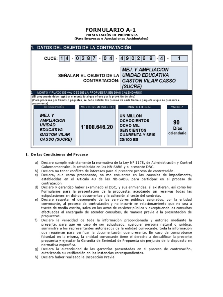 Formulario A1 Pds Propu | PDF | Gobierno