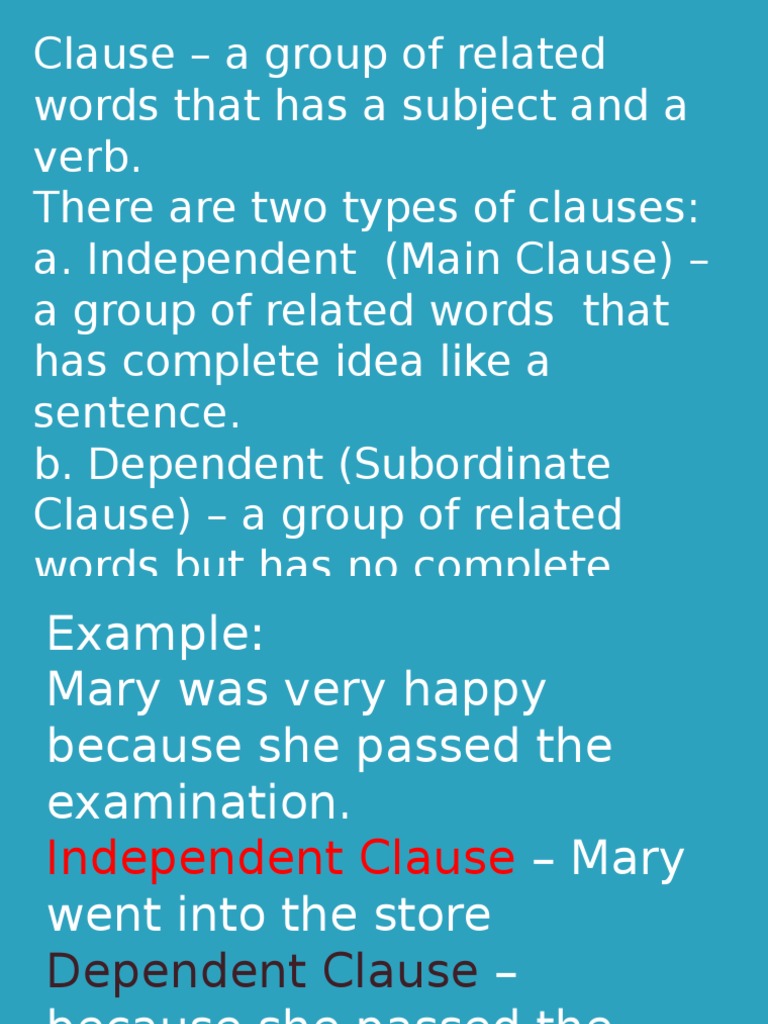 Sentence Structure Types | PDF | Subject (Grammar) | Clause