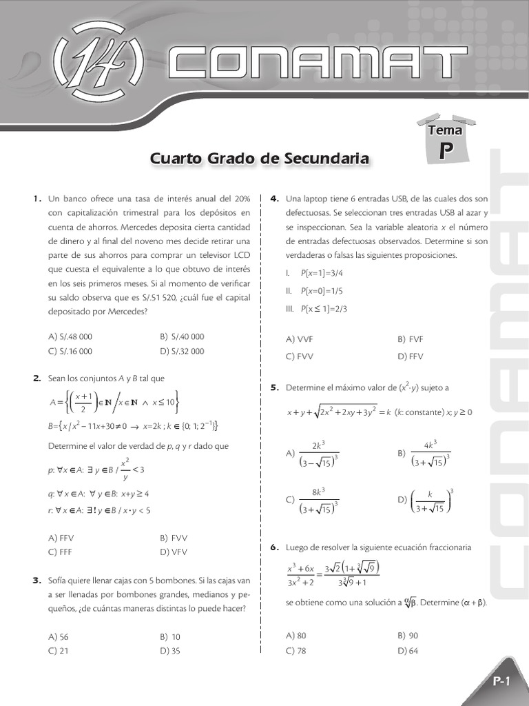 Conamat 14 Final PDF | PDF | Tangente | Triángulo